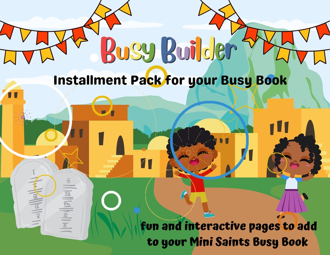 Hebrew Busy Builder Preschool Toddler Busy Binder Busy Book Printable ...