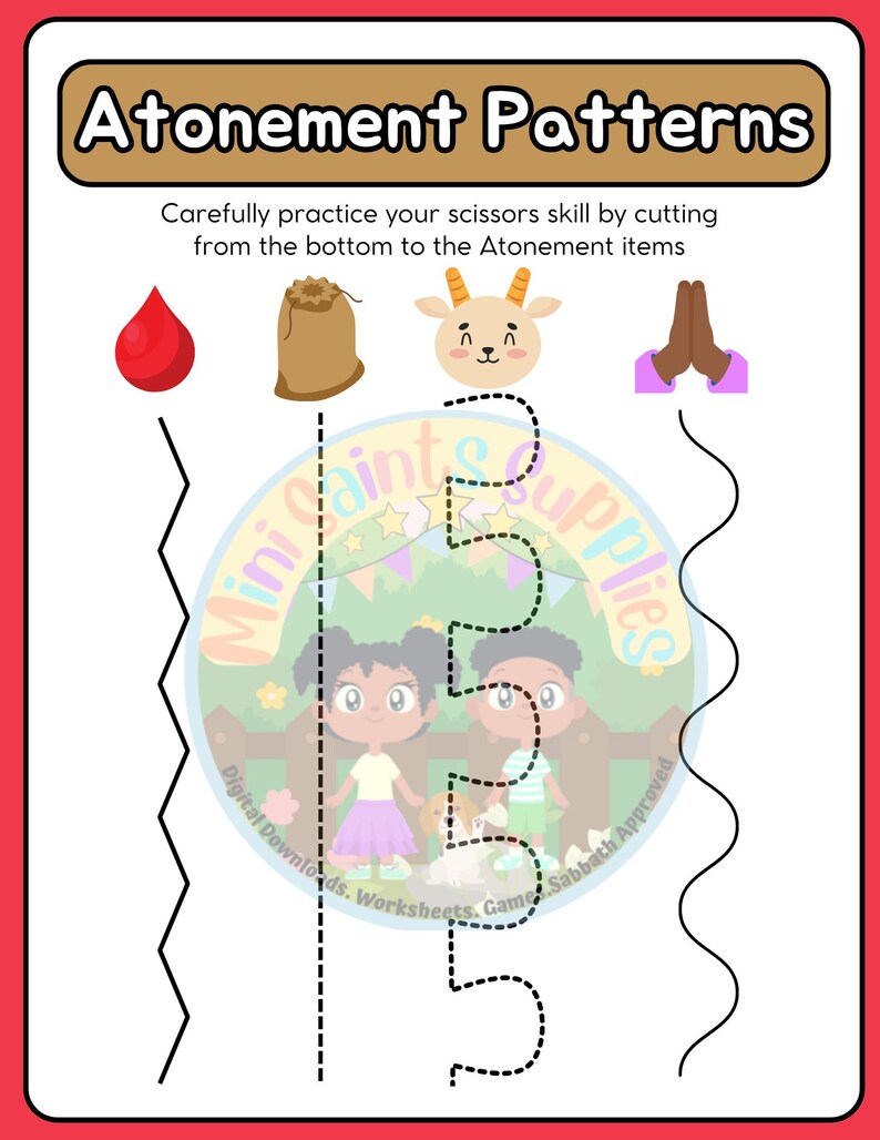 Atonement Yom Kippur Fall Feast Day Preschool Kindergarten Bible ...