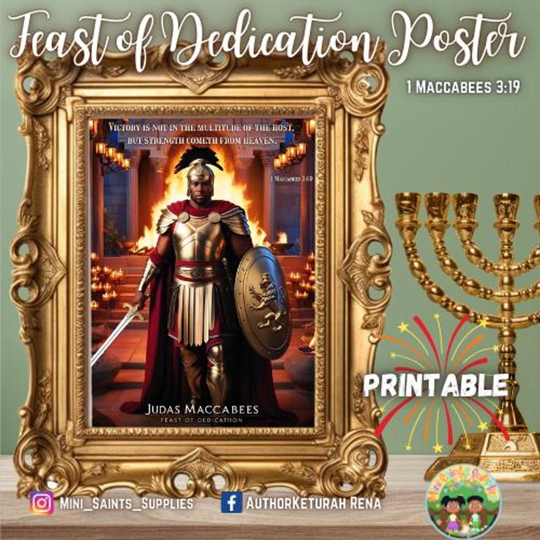 FOD Feast of Dedication Hanukkah Poster Printable Holy Feast Days ...