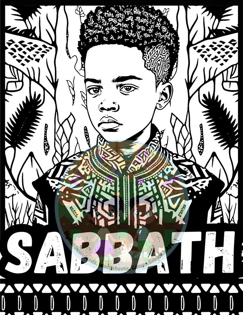 Bible Coloring Sabbath Worksheet Printable Bible Activity Jewish ...