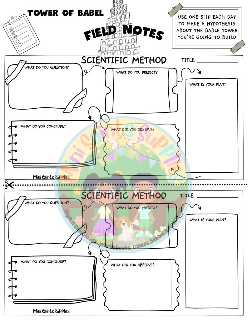 Tower of Babel Sunday School First Grade Curriculum Letter of the Week ...