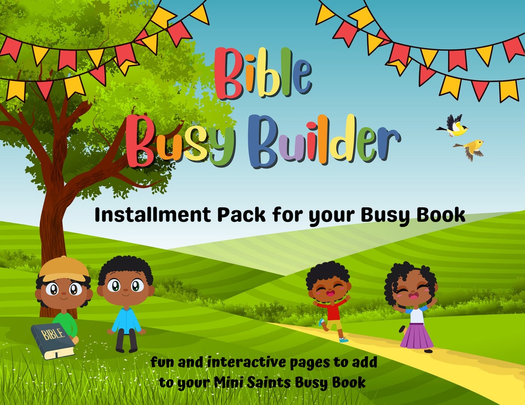 Bible Busy Builder Preschool Toddler Busy Binder Busy Book Printable ...