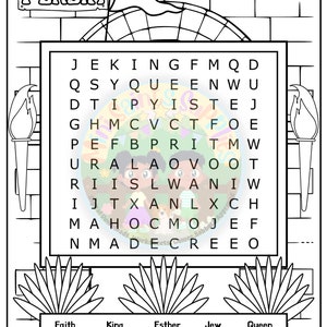 Book of Esther Bible Activity Book Purim Activity Sunday School ...