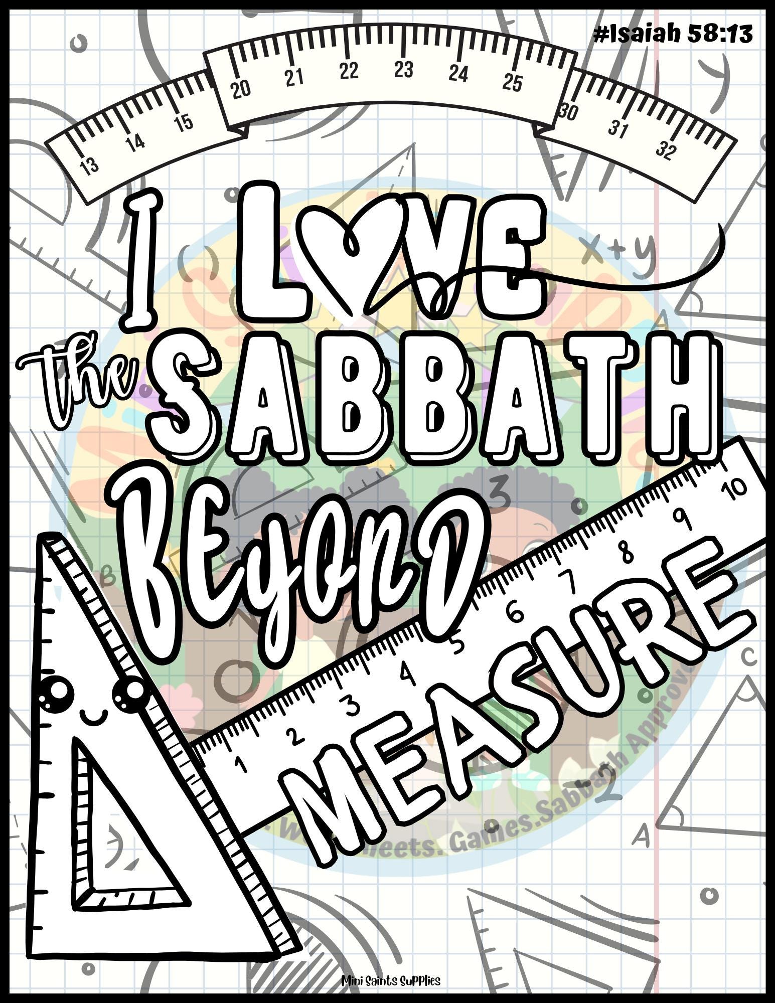 Sabbath Coloring Sabbath Activity Bible Kids Activities Bible Sabbath ...