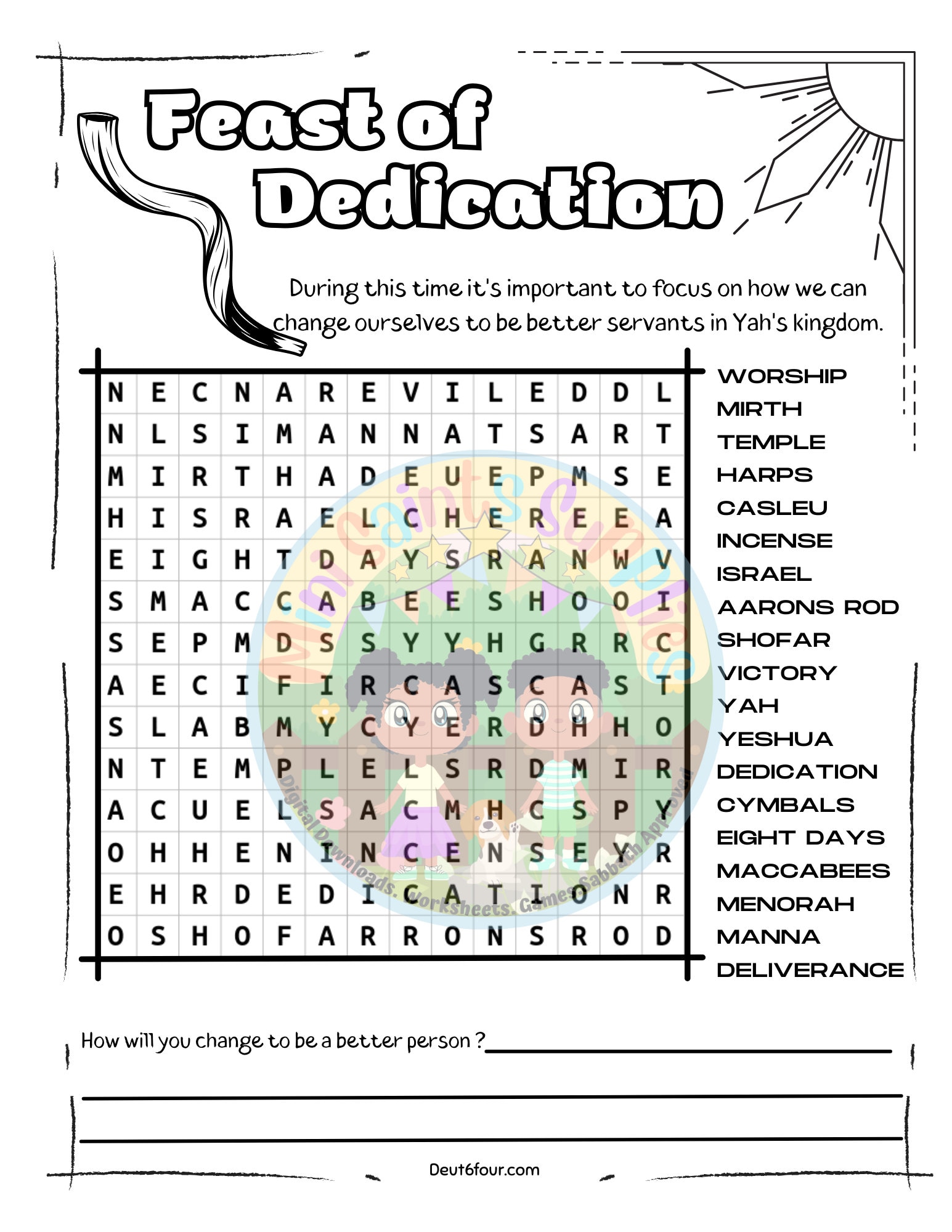 FOD Feast of Dedication Hanukah Feast Days Advanced Learners Version ...