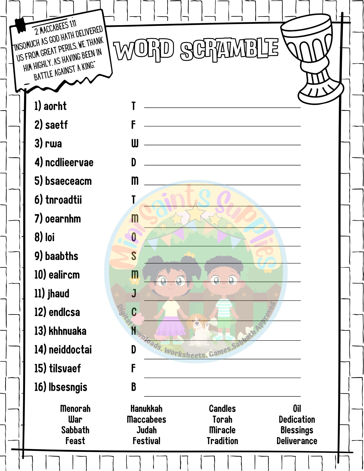 FOD Hanukah Feast of Dedication Holy Feast Days Biblical Fall Feast ...