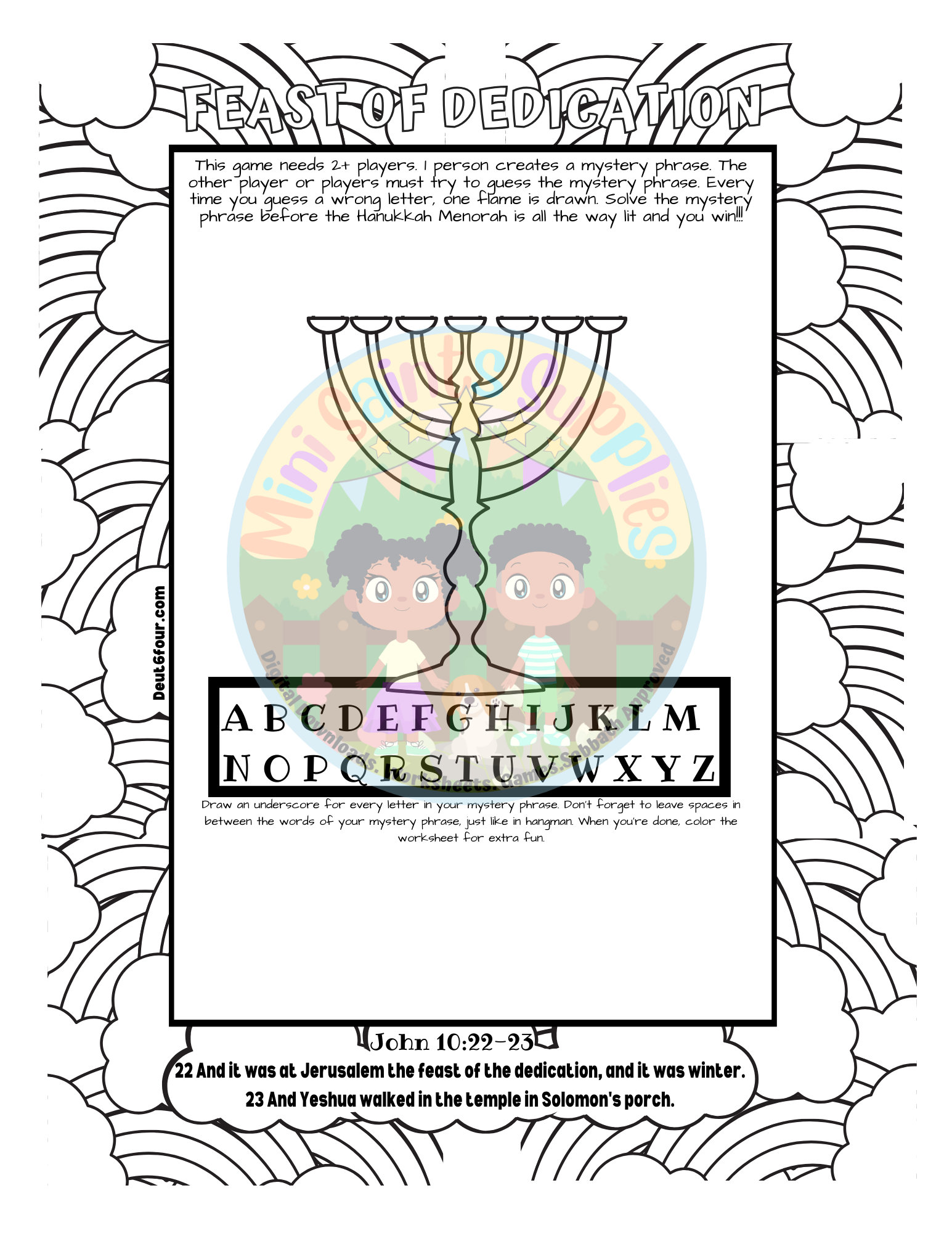 FOD Feast of Dedication Hanukah Feast Days Advanced Learners Version ...