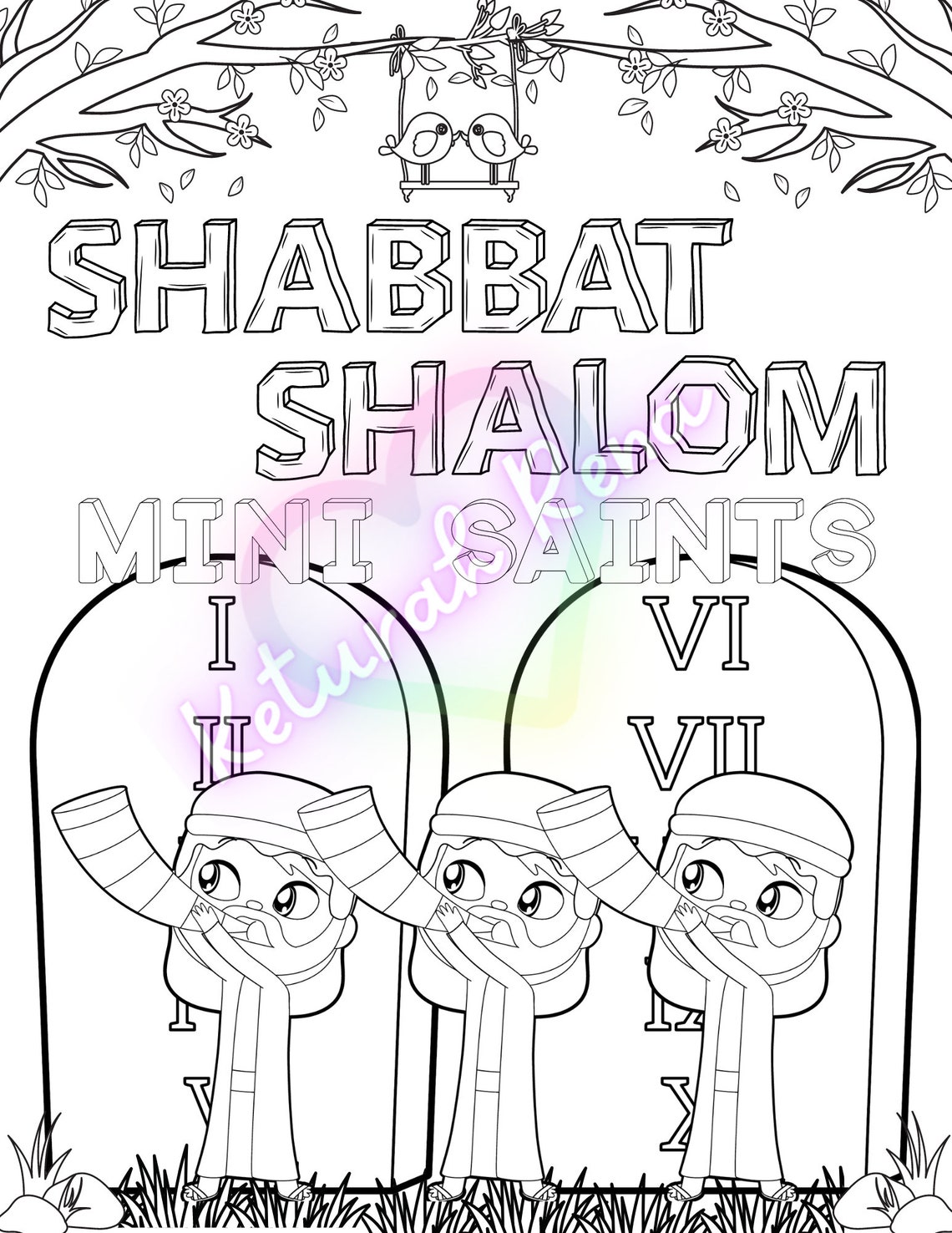 Sabbath Coloring Page Melanated Girl Coloring Page Printable Bible ...