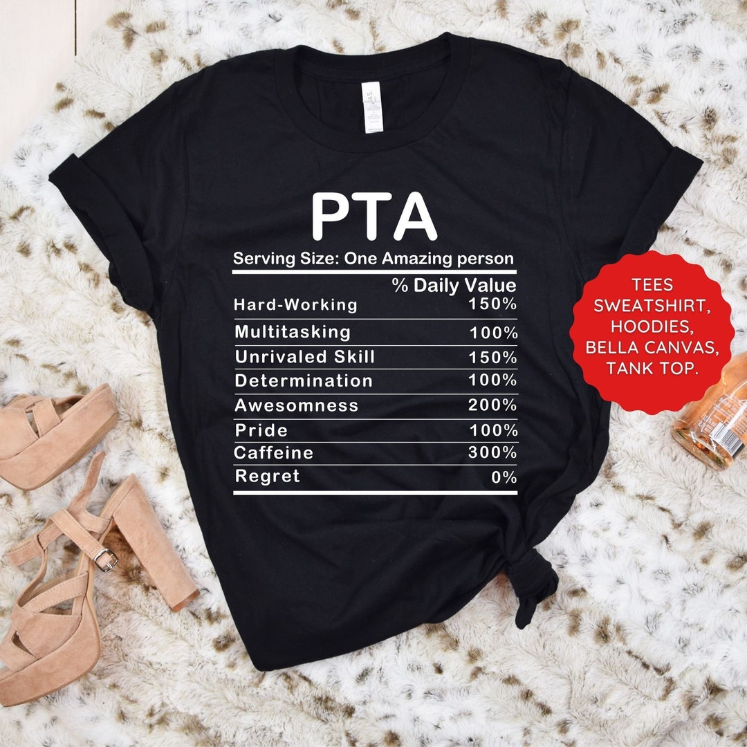 Personalized Pta Nutrition Facts Shirt Pta Shirt Pta Gift - Etsy