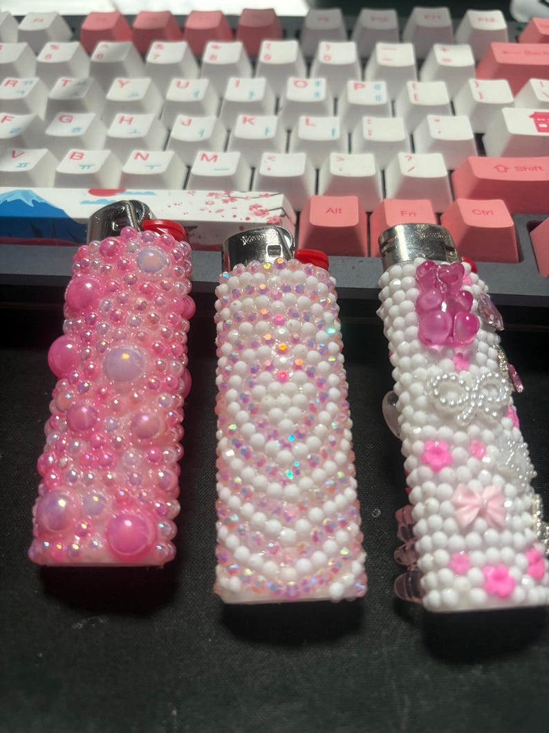 Rly Pink Bling Lighter Gift Set (3-pack) | Rhinestone BIC Lighters ...