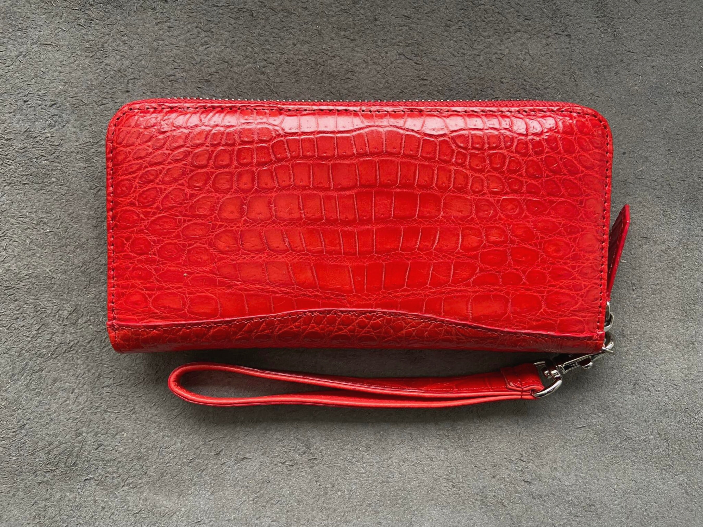 Red Genuine Alligator Leather Skin Women Purse, Handmade Purse for ...