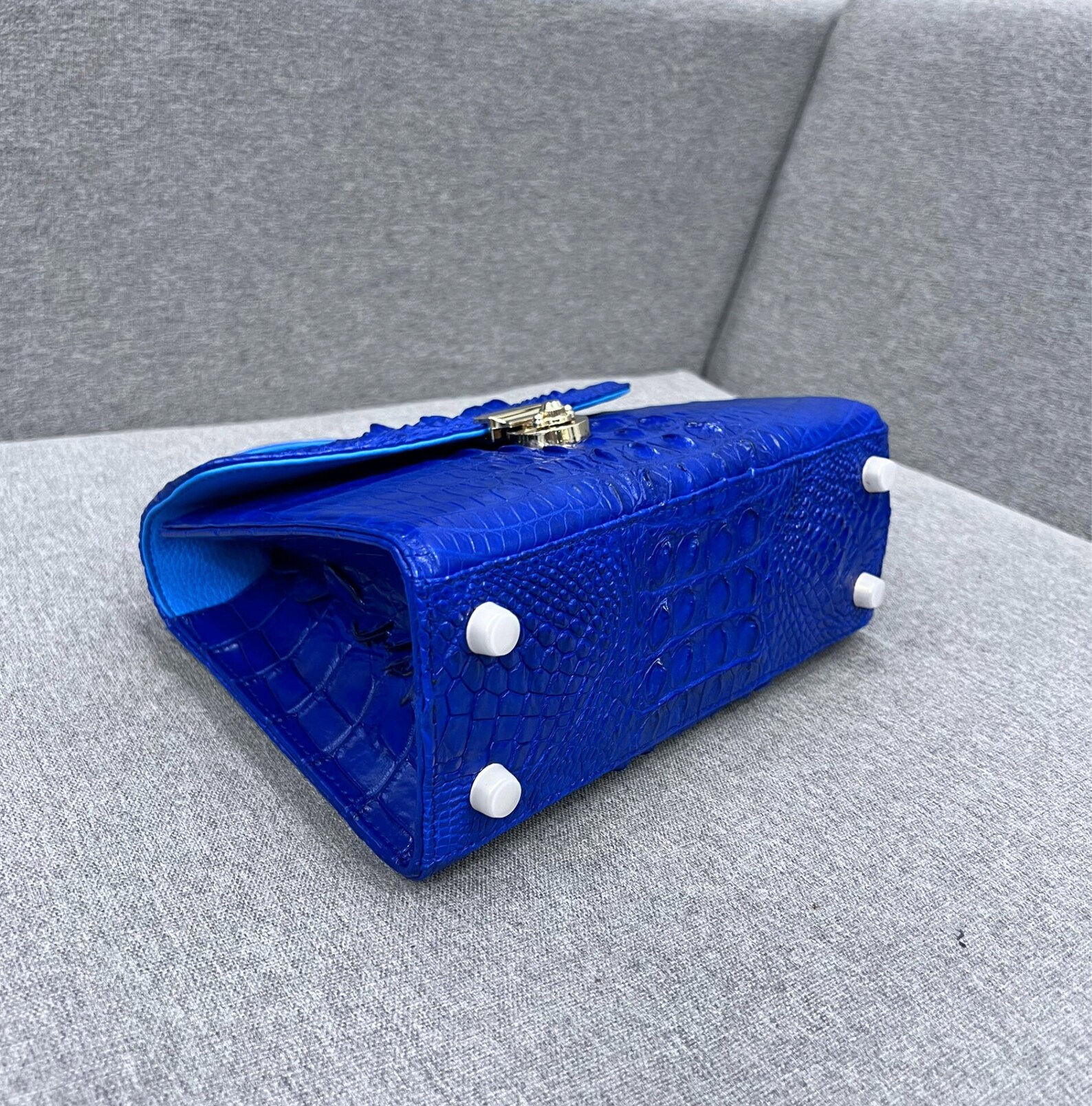 Light Blue Alligator Leather Skin Women Purse- Gift for Her-birthday ...