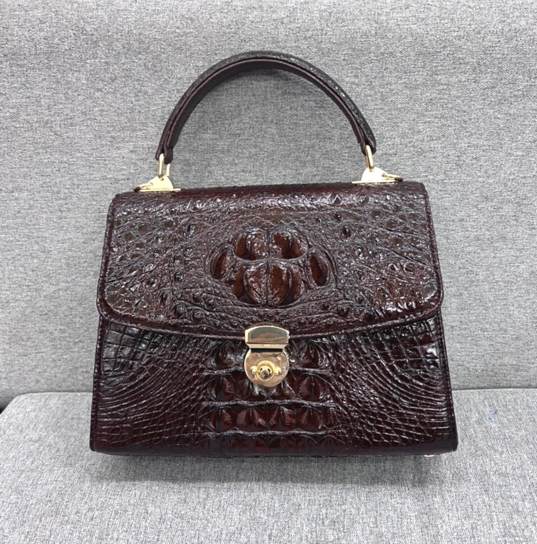 Brown Alligator Leather Skin Women Purse- Gift for Her-birthday Gift ...