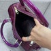 Purple Alligator Genuine Leather Skin Travel Bag-luxury Duffel Bag - Etsy
