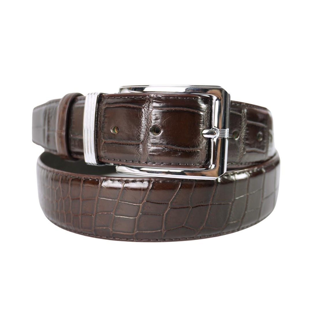 Brown Genuine Alligator Belly Leather Skin Men's Belt W 1.5 , Birthday ...