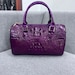 Purple Alligator Genuine Leather Skin Travel Bag-luxury Duffel Bag - Etsy