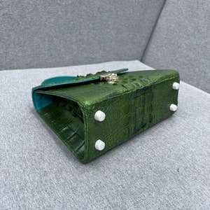 Green Alligator Leather Skin Women Purse- Gift for Her-birthday Gift ...
