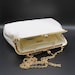 Ivory Bridal Clutch , Ivory/cream Satin Handbag, Evening Clutch ...