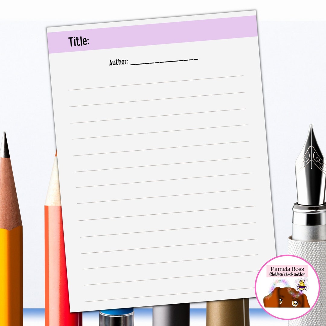 Writing Template - Etsy