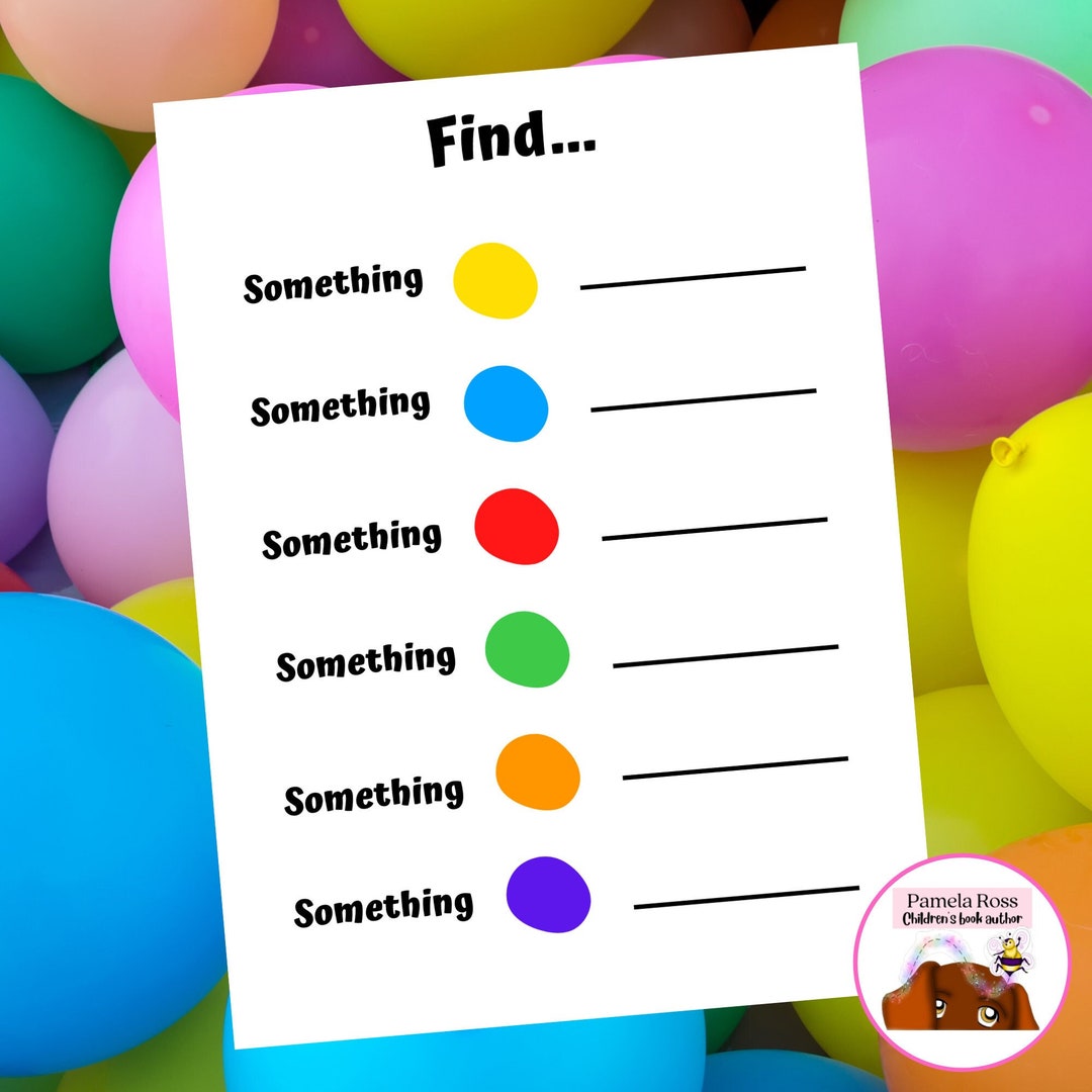 Find... Colours Worksheet - Etsy