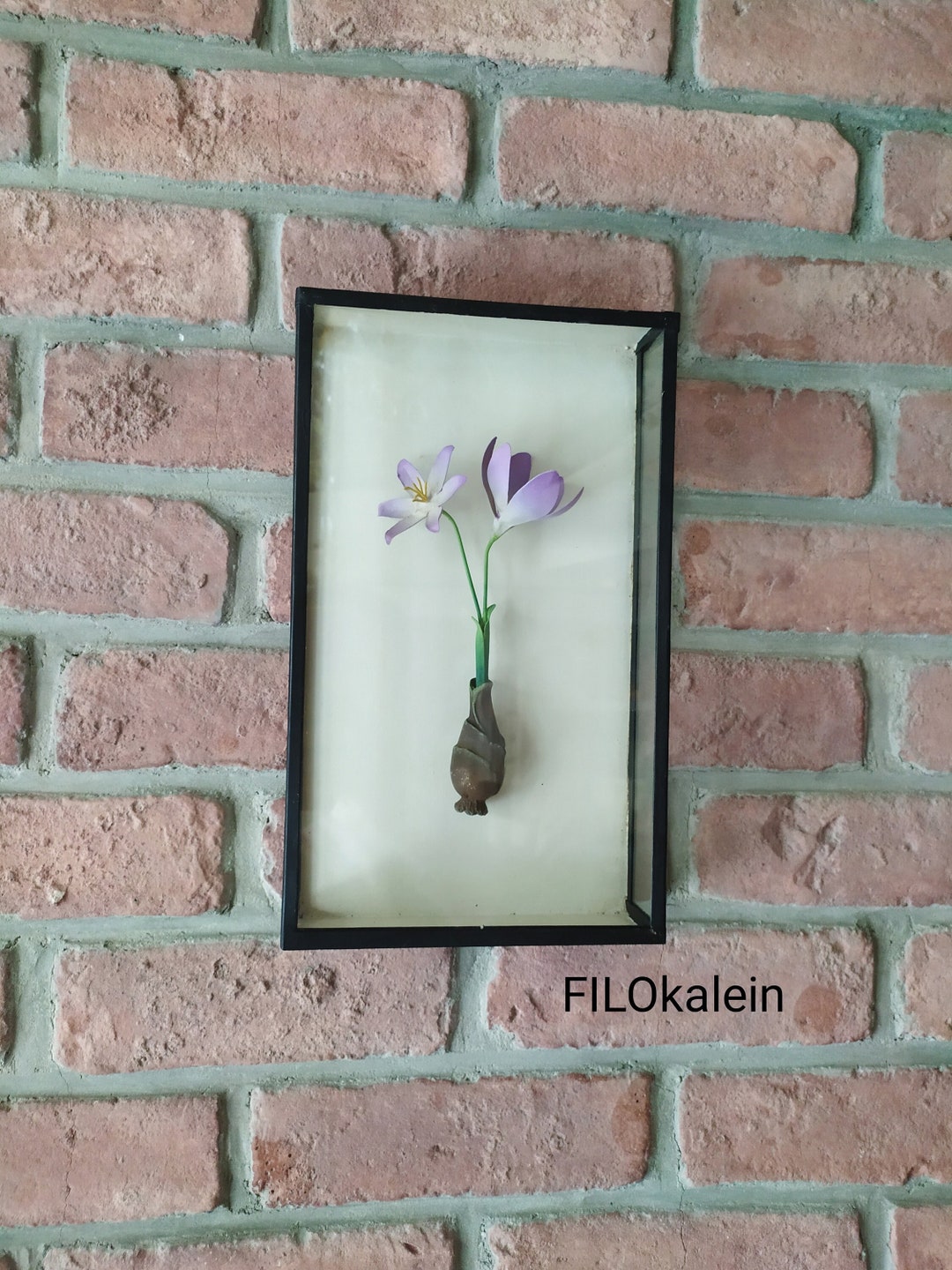 Metal Crocus Flower Wall Art, Metal Wall Decor With Botanical Flower in ...