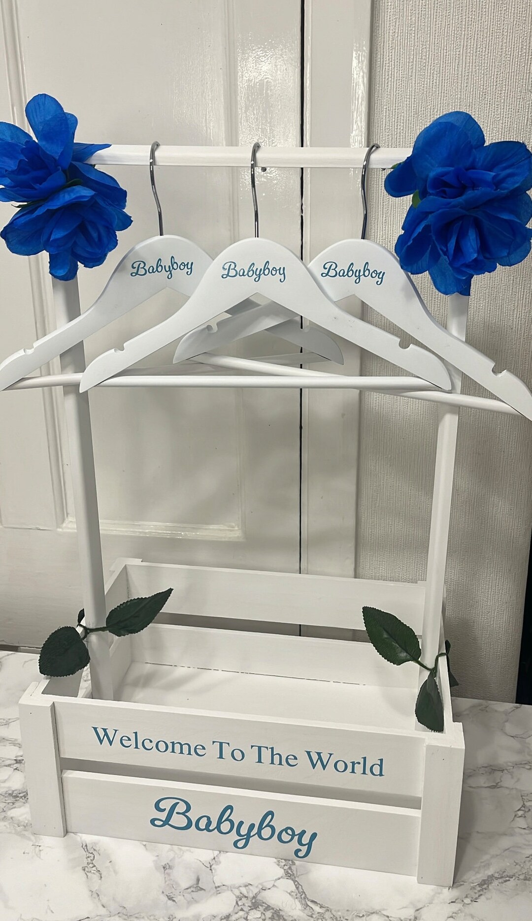 Clothing Rail Crate Hamper | Personalised | Baby Crate | Wedding Crate ...