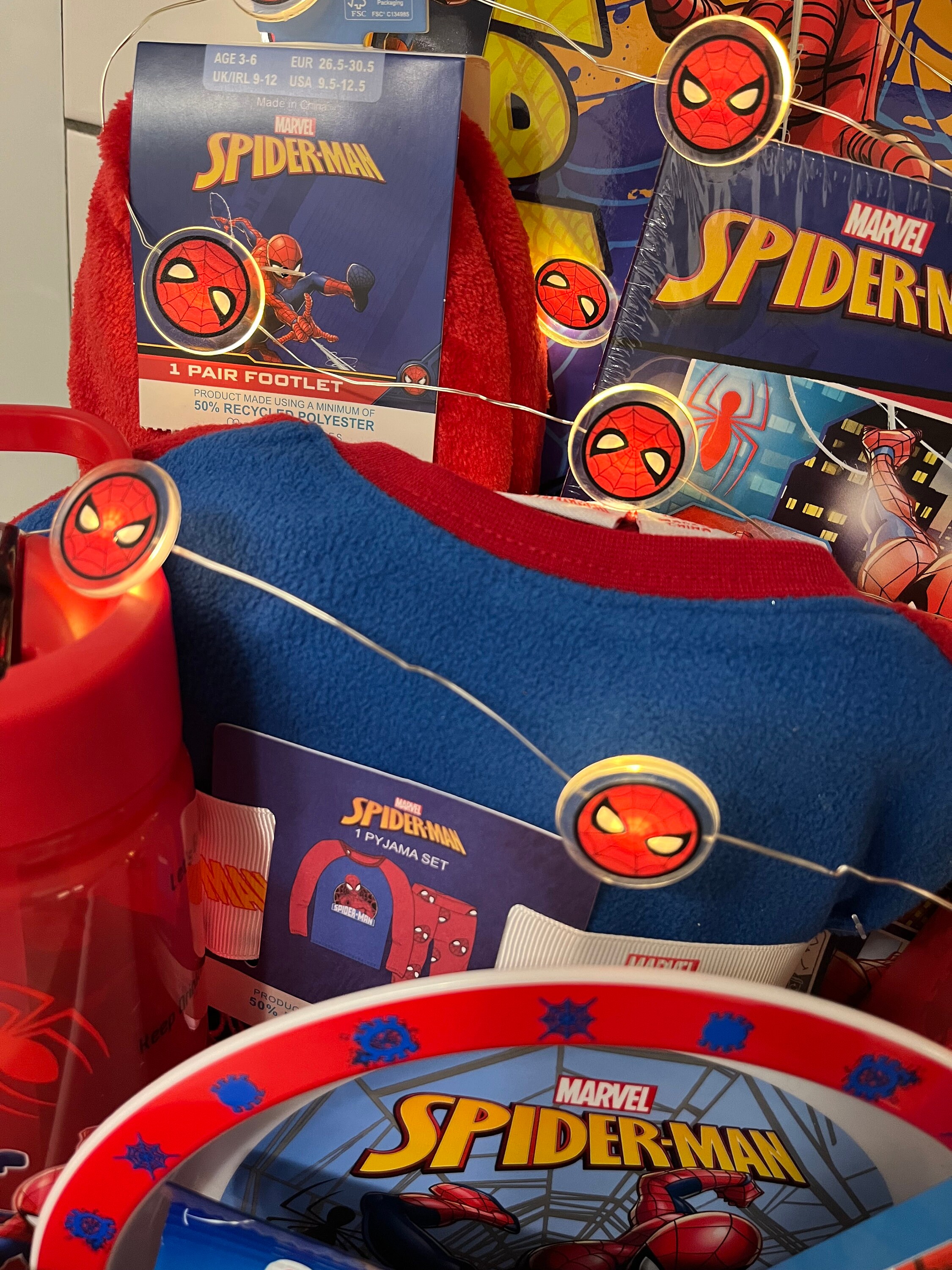 Spider Man Hamper Personalised Crate Christmas Gift - Etsy UK