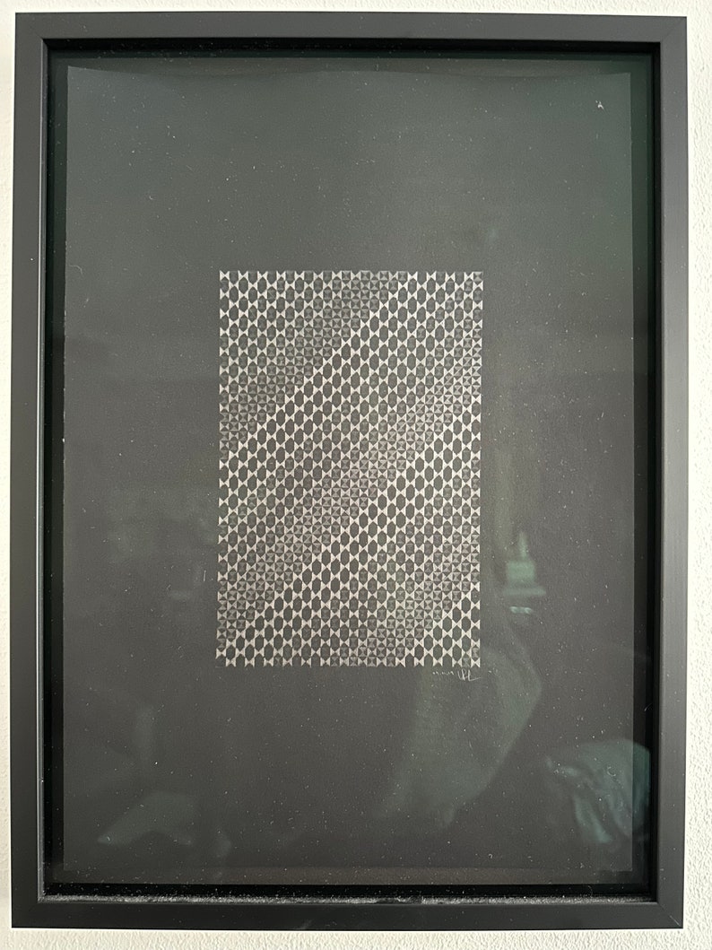 Original Abstract Graphite Drawing, Infinite Reflections 4 - Etsy