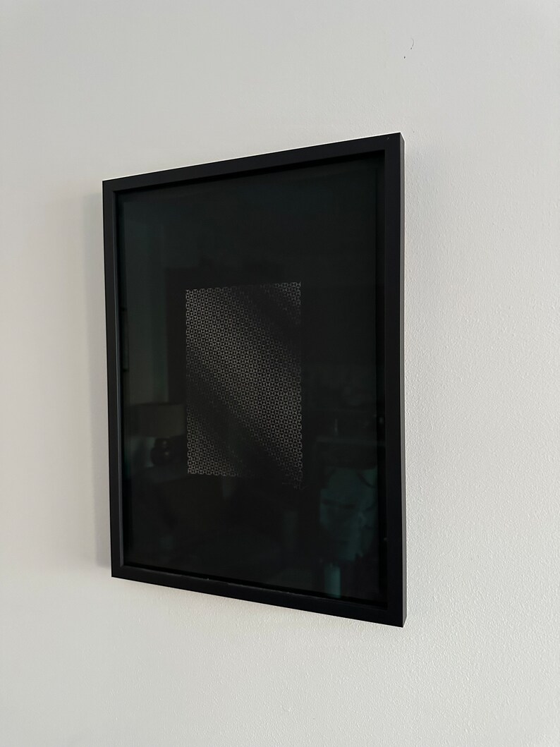 Original Abstract Graphite Drawing, Infinite Reflections 1 - Etsy