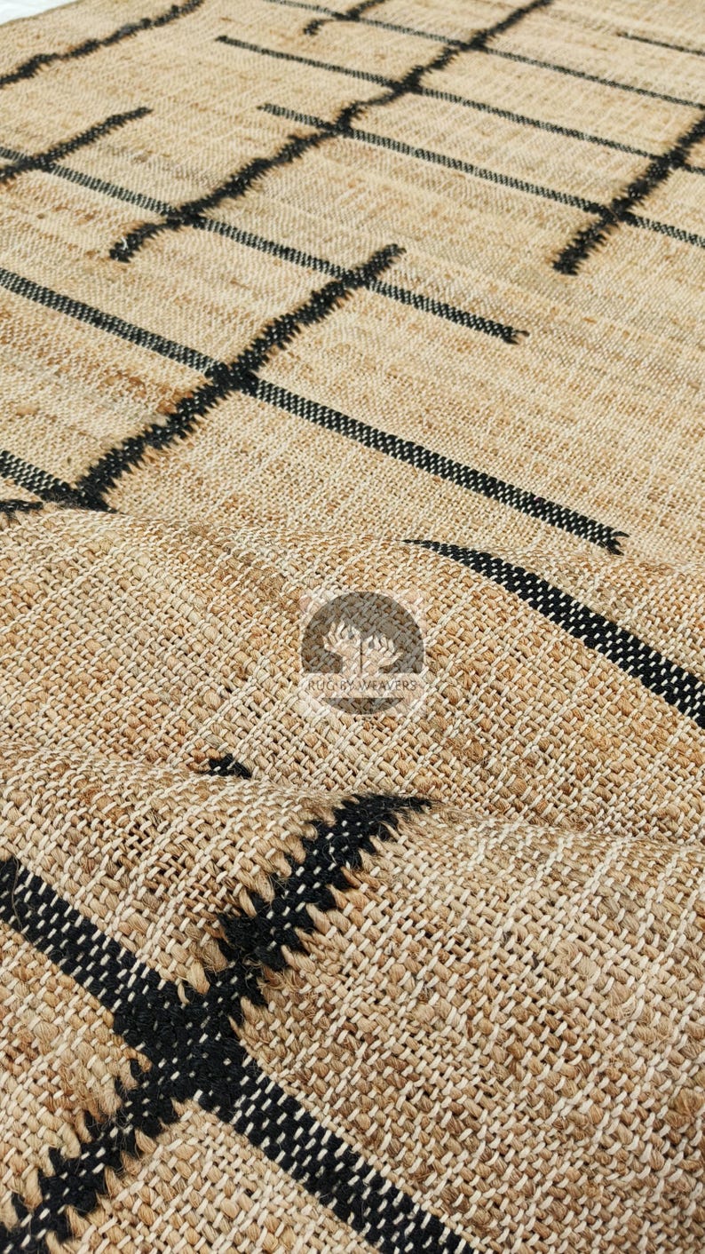 Handwoven Kilim Jute Rug: Scandinavian Style, 5x8 Ft - Etsy
