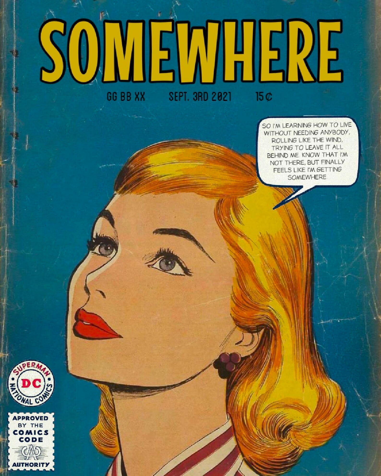 LANY Vintage Comic Book Cover 'somewhere.' - Etsy