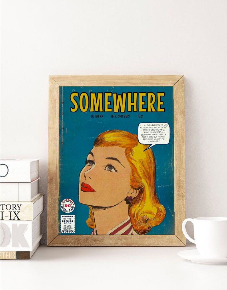 LANY Vintage Comic Book Cover 'somewhere.' - Etsy