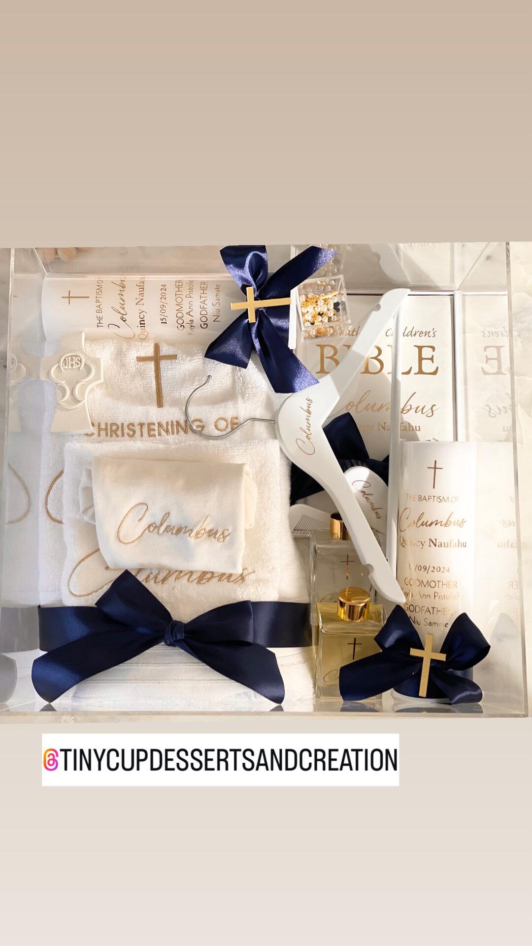 ACRYLIC CHRISTENING BOX - Etsy