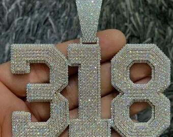 Number 44 Pendant - Etsy