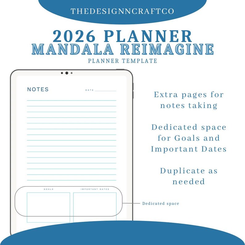 2026 Planner Printable – Mandala Reimagined | Monthly & Weekly Layout ...