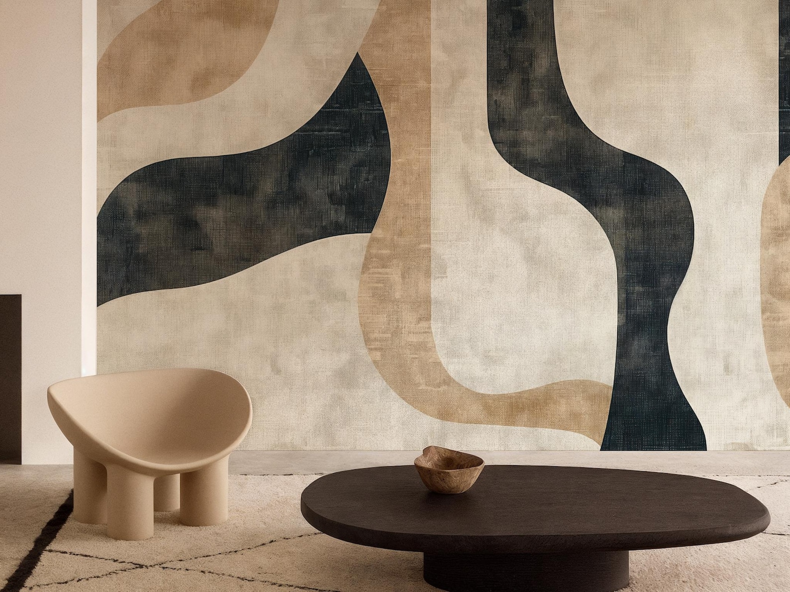 Michi Balance Wallpaper,japandi Style,scandi,japanese Design,wall Decor ...