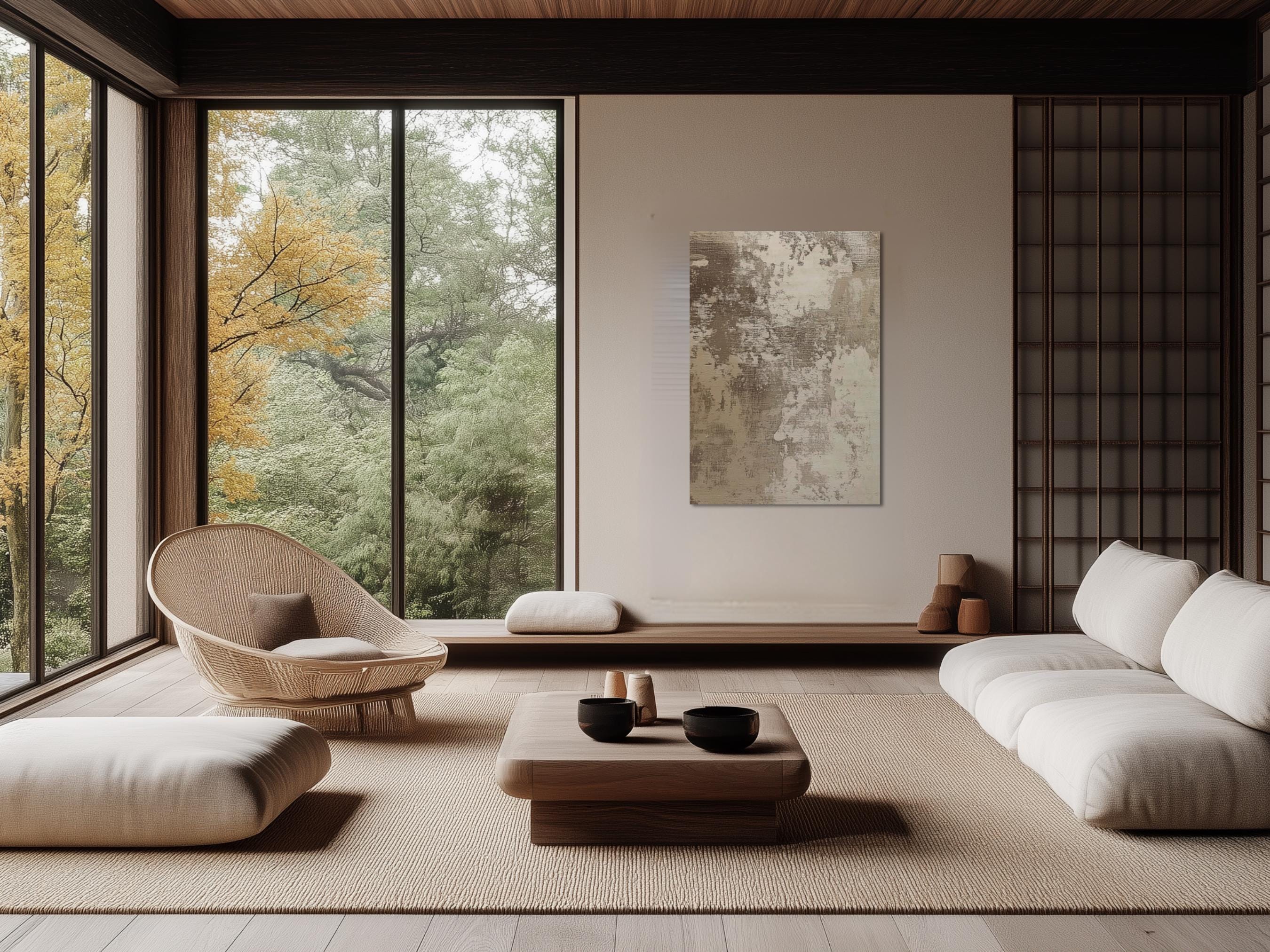 Japandi Wabi-sabi Essence Wooden Wall Art,japanese Wabisabi Wall Decor ...