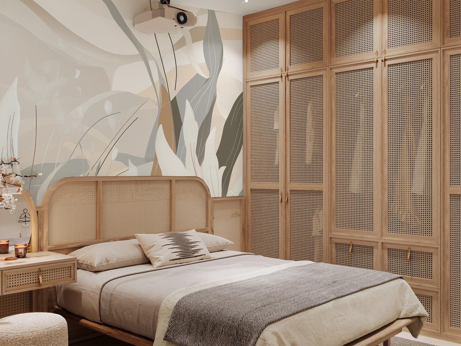 Komorebi Dream Wallpaper,japandi Style,scandi,japanese Design,wall ...