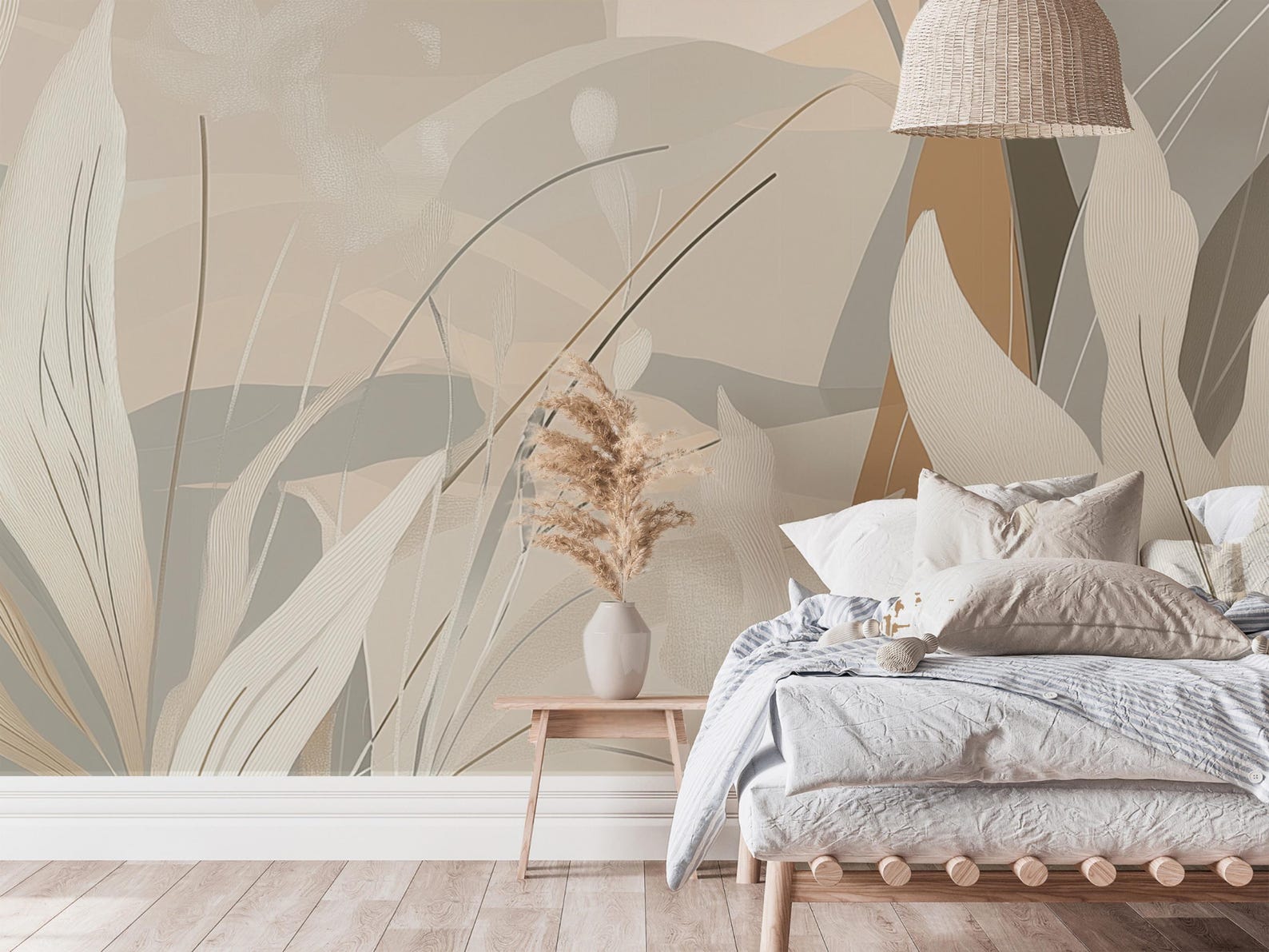 Komorebi Dream Wallpaper,japandi Style,scandi,japanese Design,wall ...