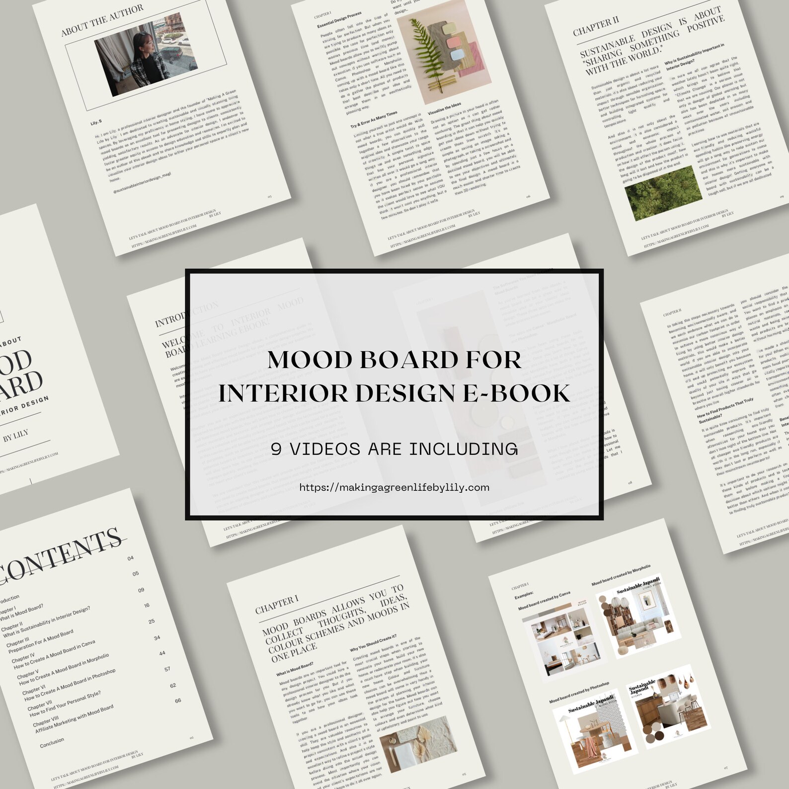 Mood Board Interior Desig E-book,mood Board Ultimate Guide,workbook for ...