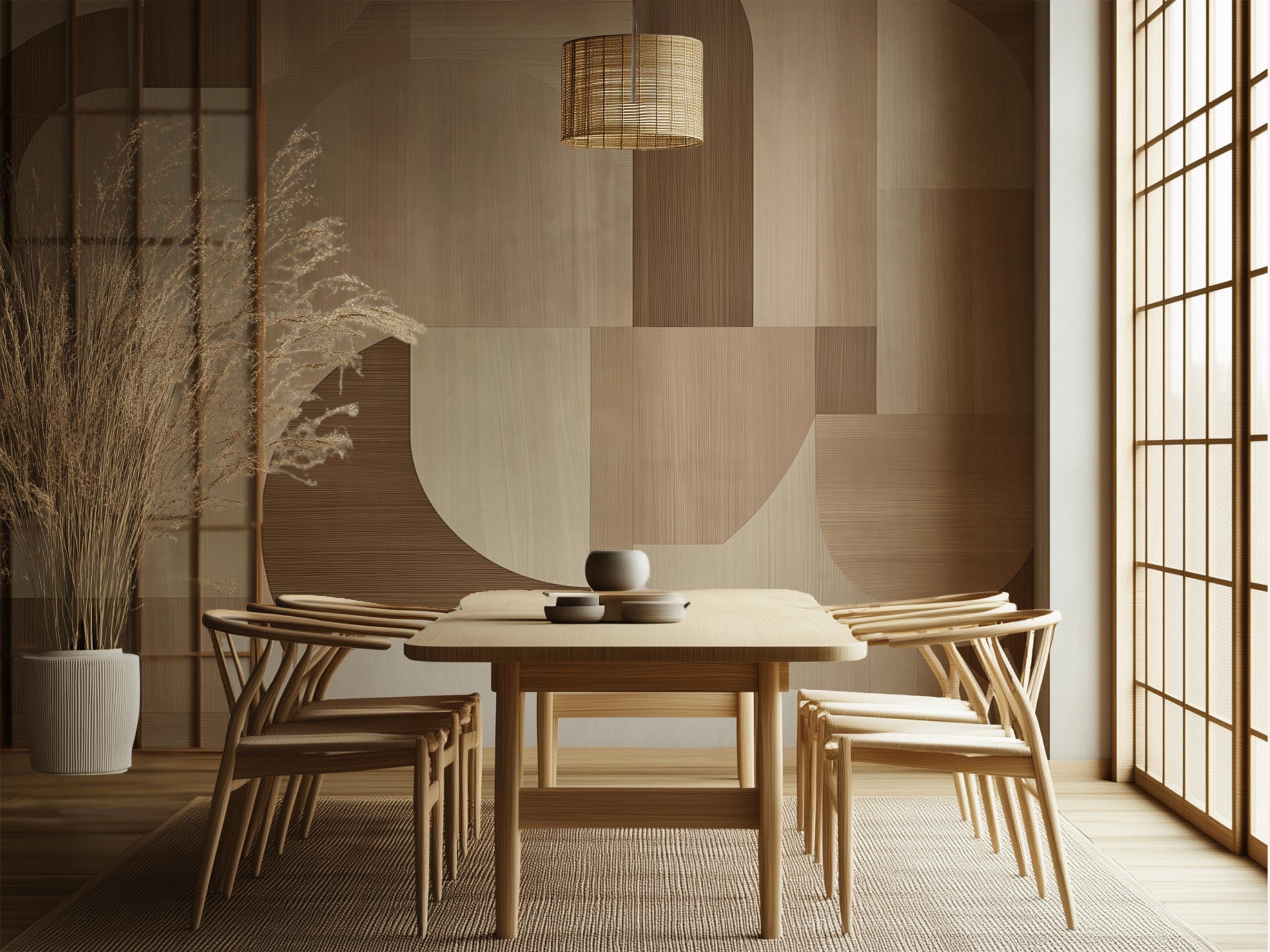 Mokume Rhythm Wallpaper,japandi Style,scandi,japanese Design,wall Decor ...