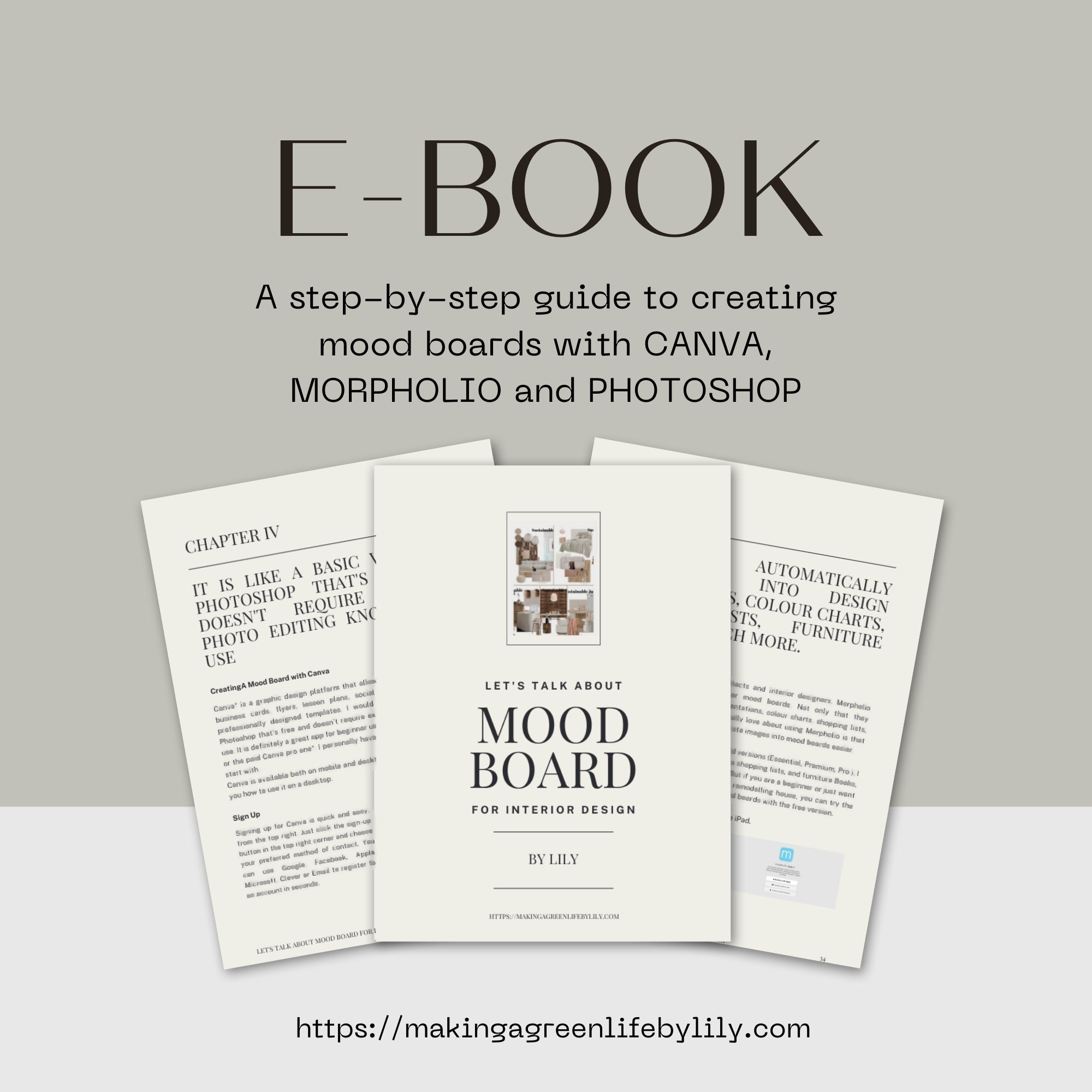 Mood Board Interior Desig E-book,mood Board Ultimate Guide,workbook for ...