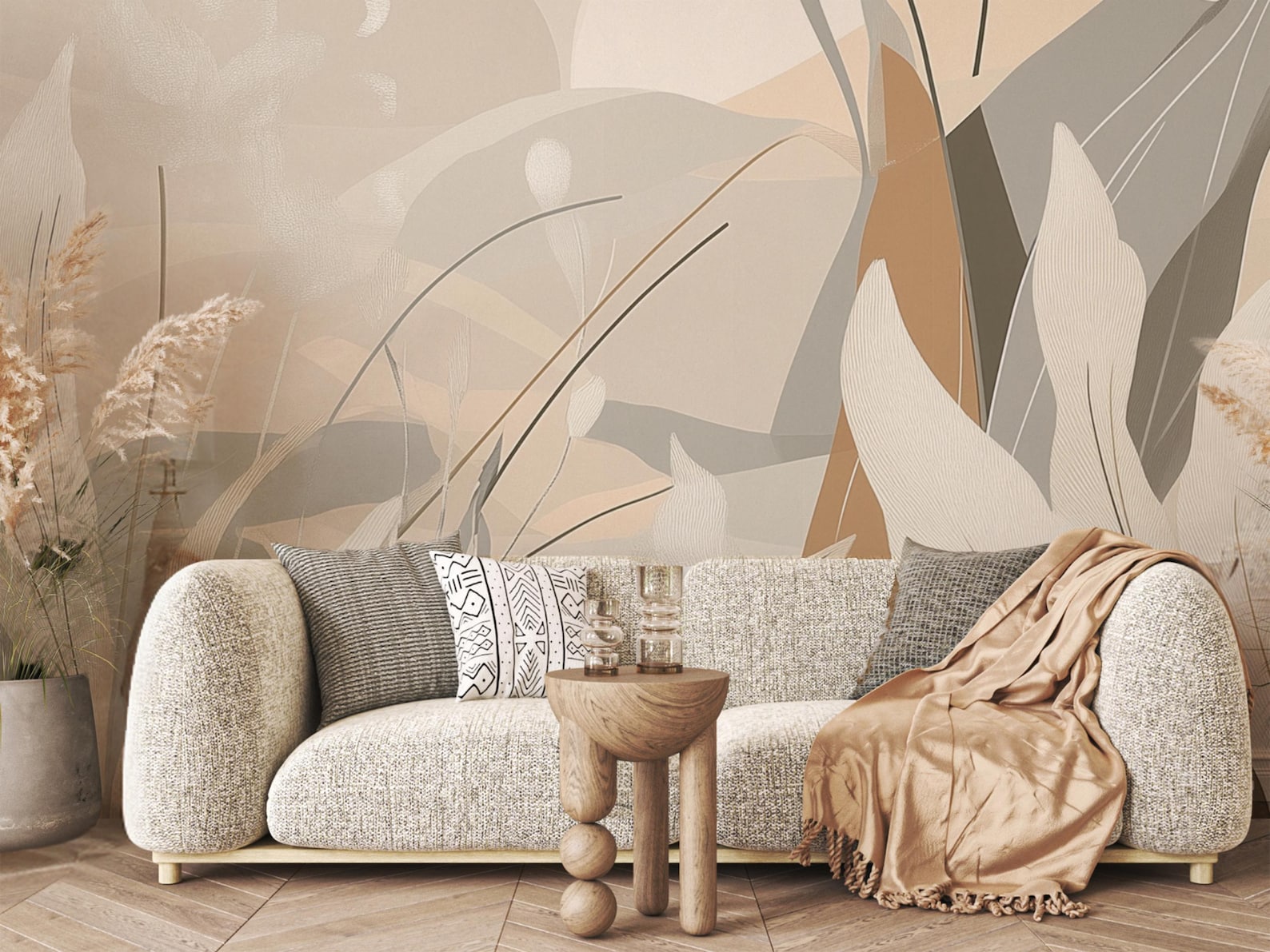Komorebi Dream Wallpaper,japandi Style,scandi,japanese Design,wall ...