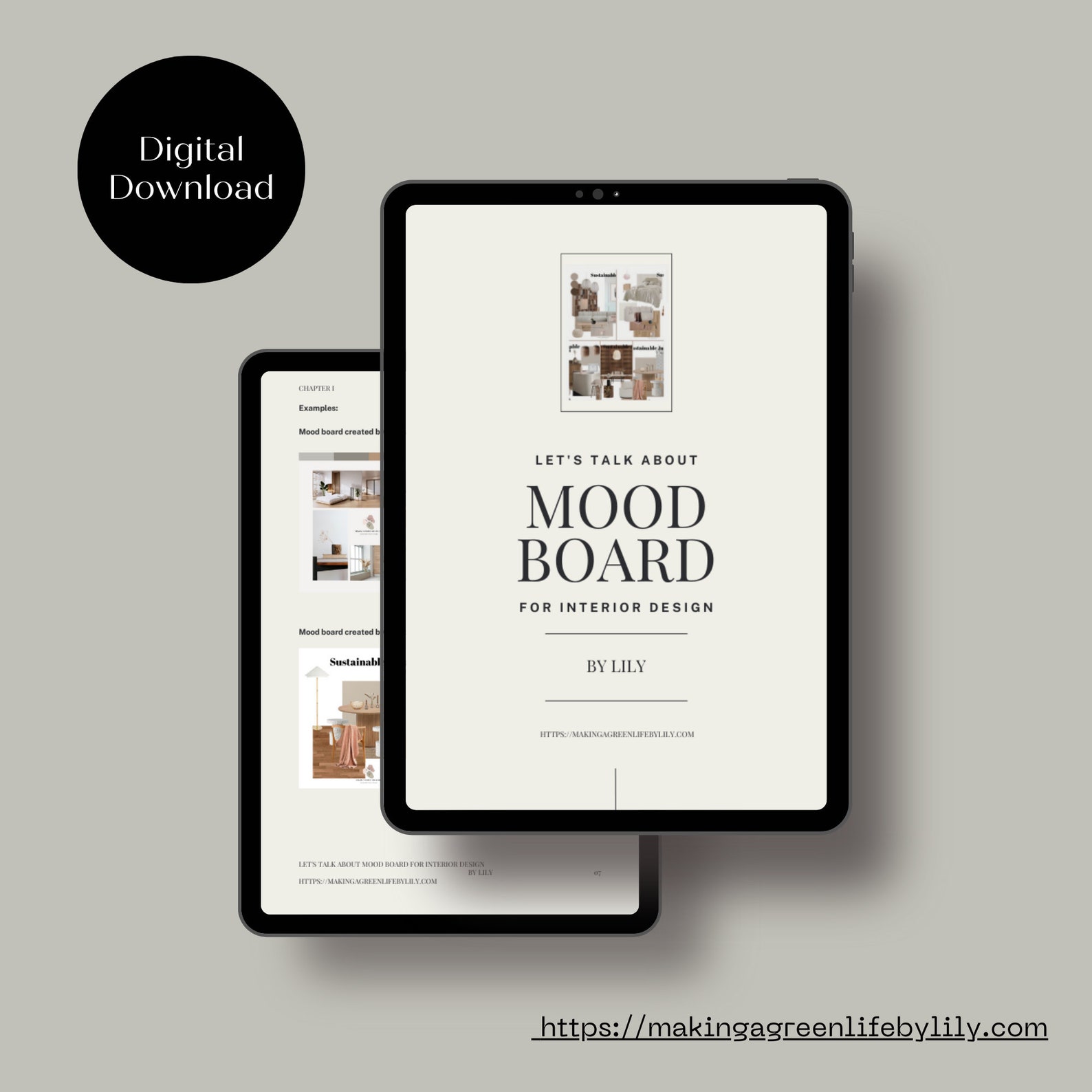 Mood Board Interior Desig E-book,mood Board Ultimate Guide,workbook for ...