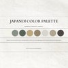 Japandi Style Interior Color Palette,japanese Nordic Scandinavian Paint ...