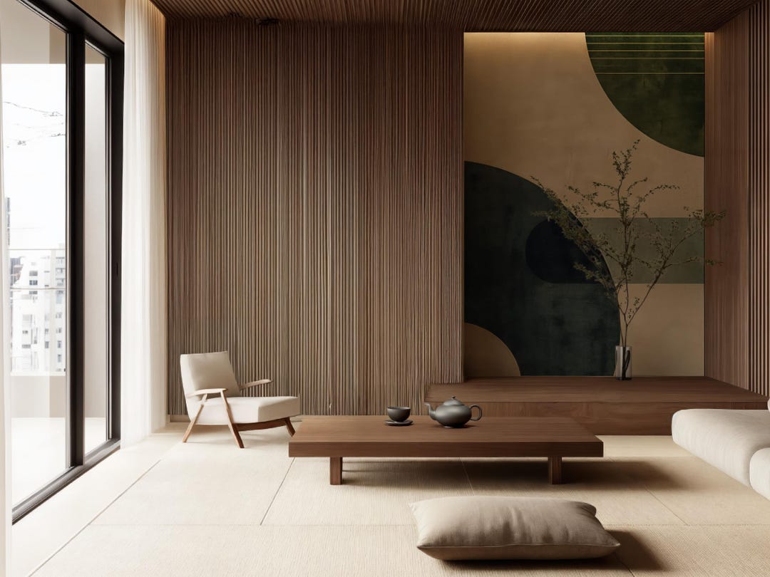 Aoi Whisper Wallpaper,japandi Style,scandi,japanese Design,wall Decor ...