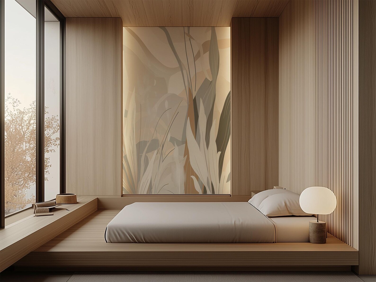 Komorebi Dream Wallpaper,japandi Style,scandi,japanese Design,wall ...