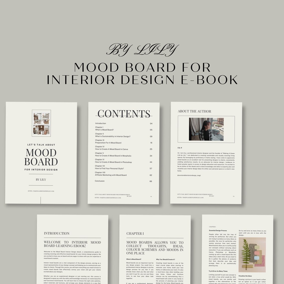Mood Board Interior Desig E-book,mood Board Ultimate Guide,workbook for ...