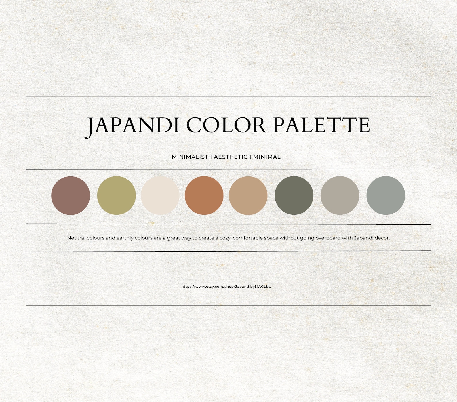 Japandi Style Interior Color Palette,japanese Nordic Scandinavian Paint ...