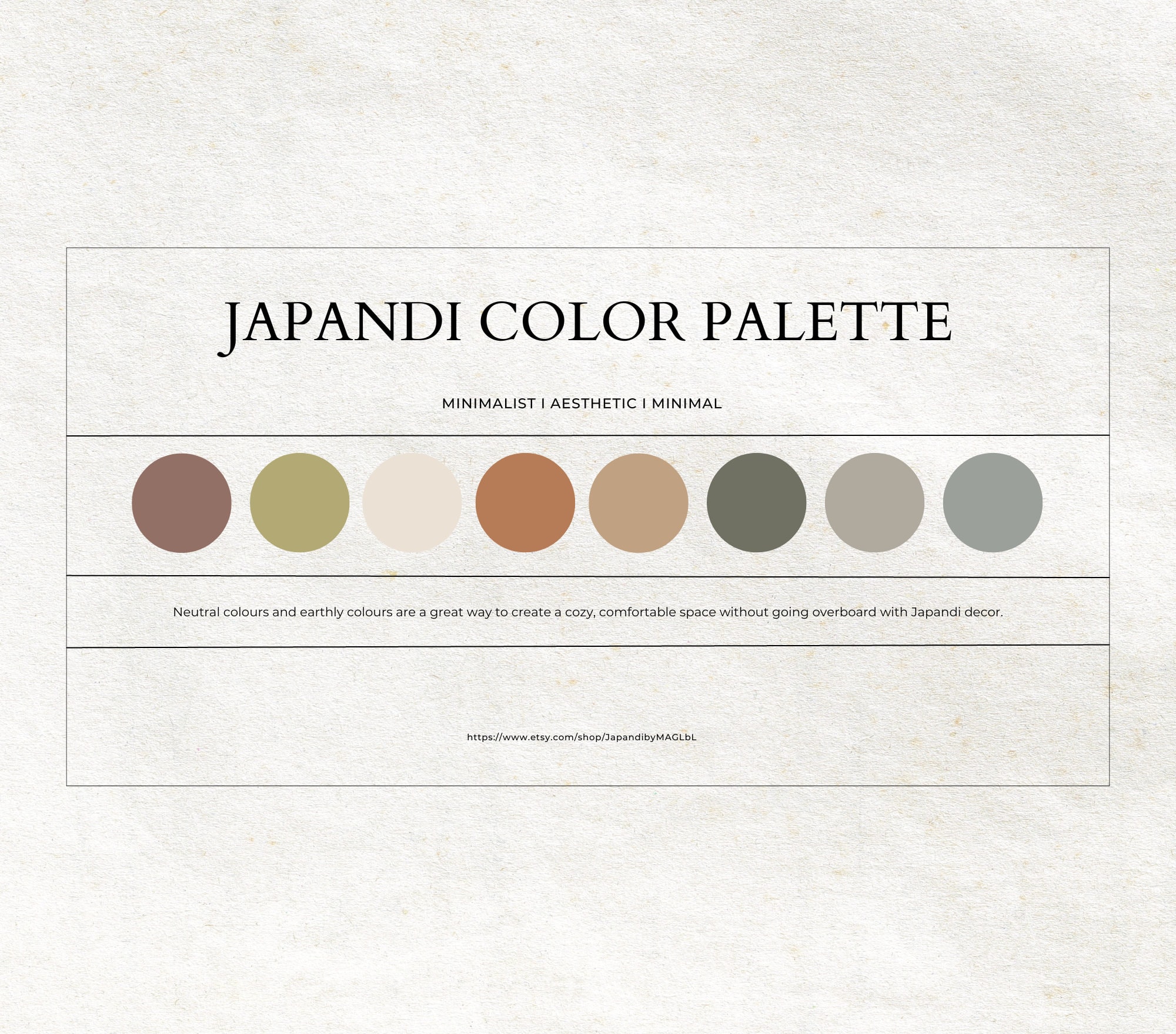 Japandi Style Interior Color Palette,japanese Nordic Scandinavian Paint ...